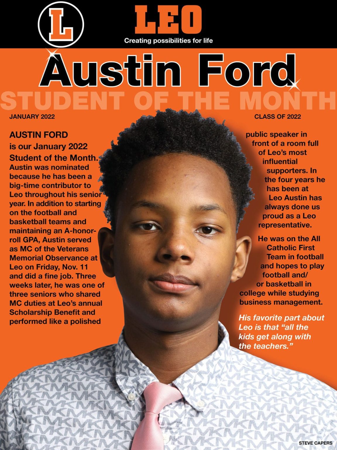 Student of the Month – Leo High School